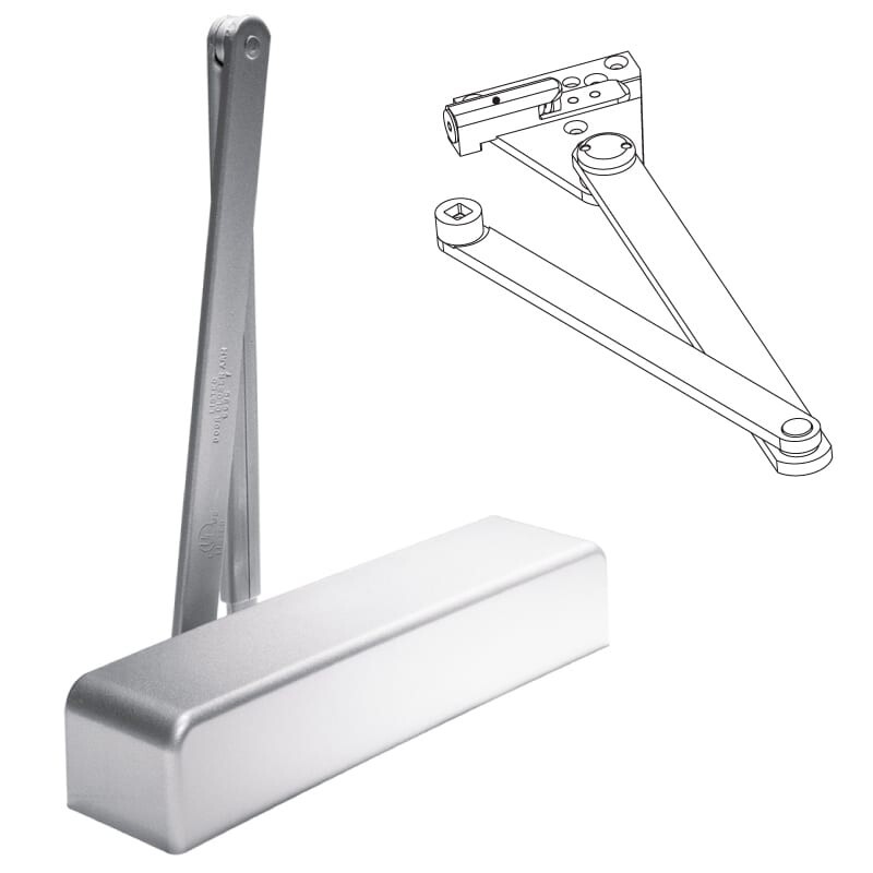 DORMA Door Closer 8916 Af89p FC Sn1 689 Tight Lock Arm Aluminum for ...