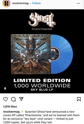 Ghost RARE LIMITED EDITION Phantomime Vinyl | eBay