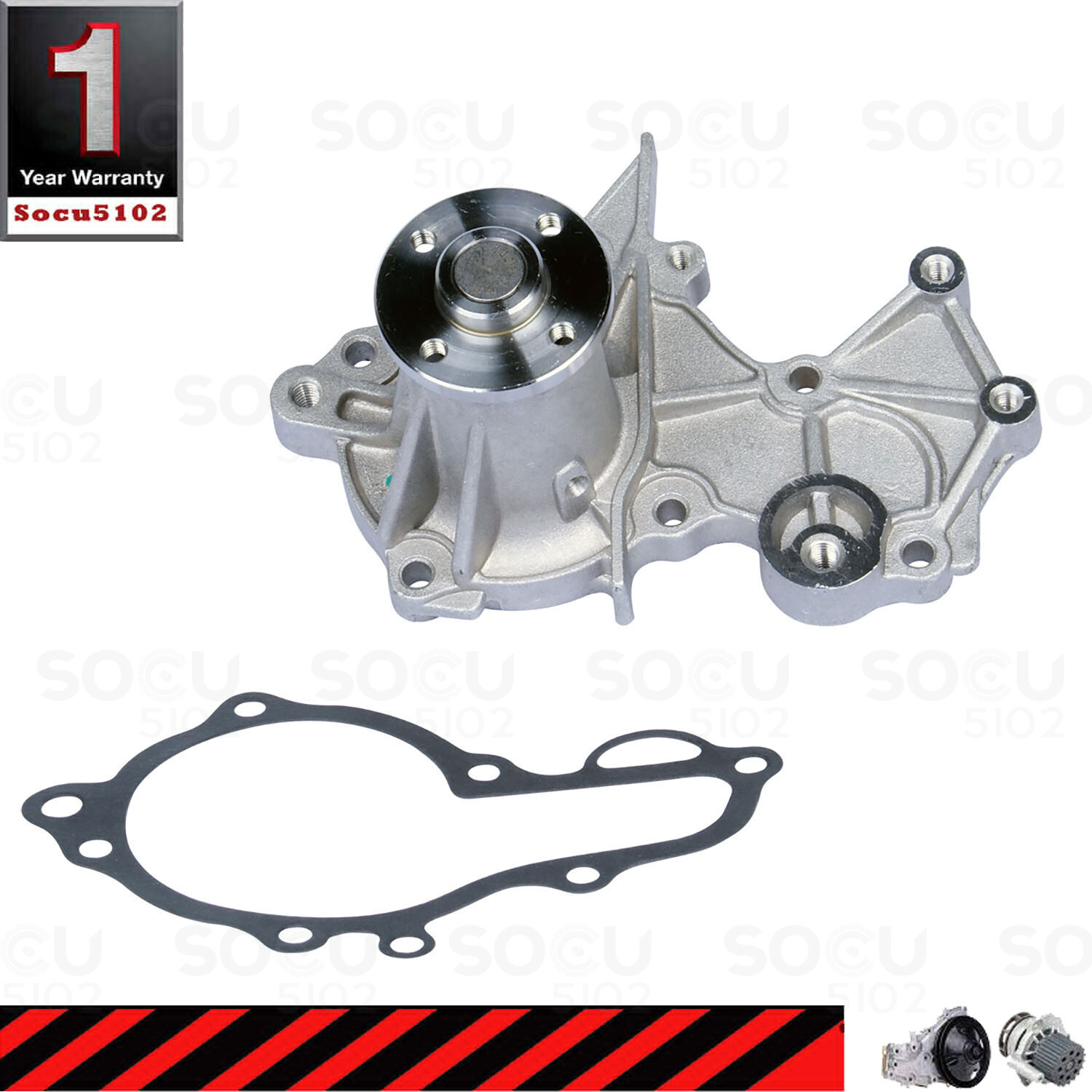 18-1607 Water Pump For 98-01 Suzuki Esteem Vitara 1.6L L4 SOHC 16V ...