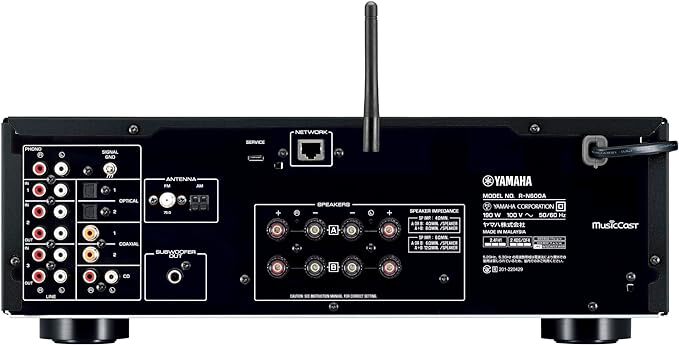 YAMAHA R-N600A Silver Integrated Amplifier Network Receiver Hi-Res DAC ...