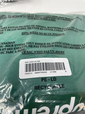 Supreme Box Logo L/S Long Sleeve Tee "Pine Green" Bogo T Shirt | FW20 ...