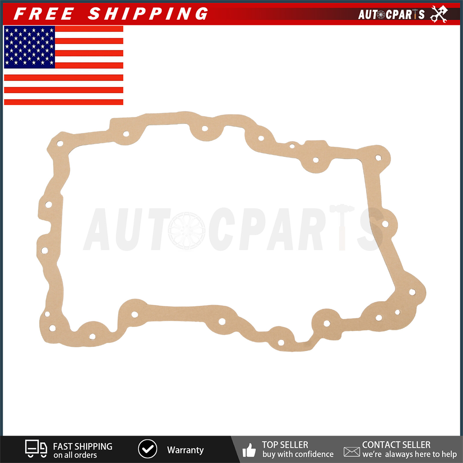 Engine Oil Pan Gasket #FL3Z-6675-B For 2015 - 2017 Ford F150 2.7 ...