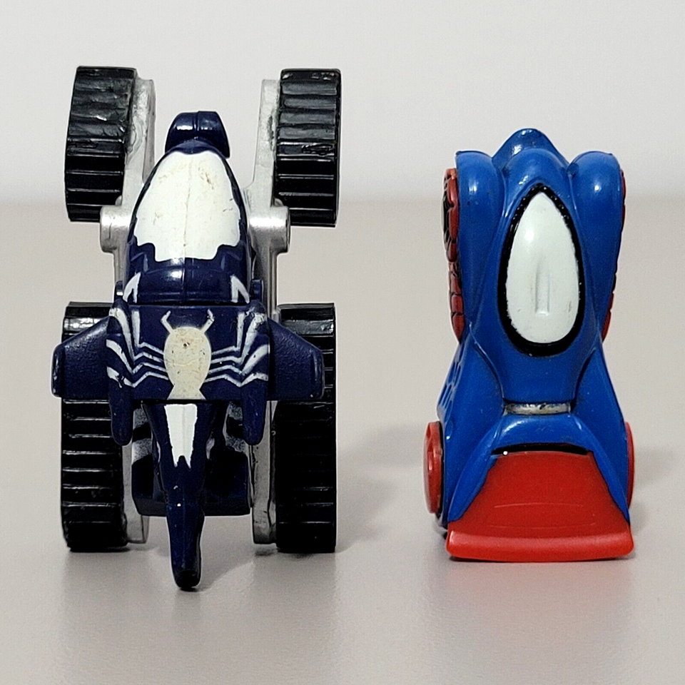 2 x VENOM Flying ATV and SPIDER-MAN Turbo Car 1993 Micro Machines ...