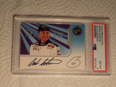 Mark Martin PSA 8 NM/MT 2004 Press Pass Signings Autograph Card ...