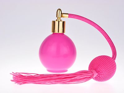78ml Round Pink Gloss Perfume Bottle Atomizer Tassel, Funnel & Gift Box ...