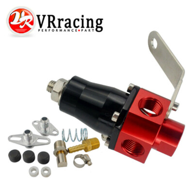 Inline Fuel Pressure Regulator Adjust FPR 3-65 PSI 3/8'' IN/OUT/Return ...
