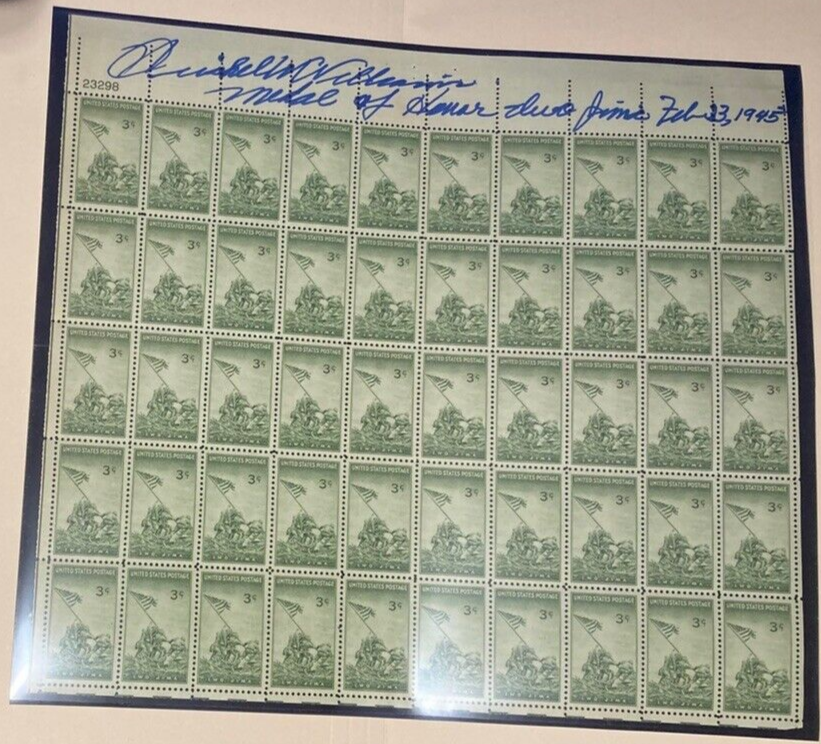 Hershel Woody Williams USMC Marines Medal Of Honor Signed Iwo Jima ...