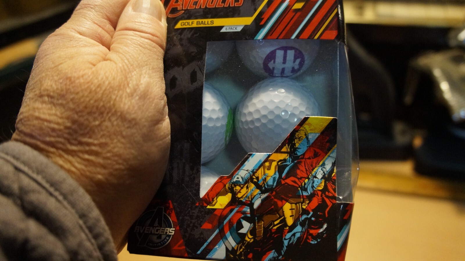 Cool! Marvel Avengers Golf Balls, Pack of 6 w/ 6 Different Logos, NEW ...