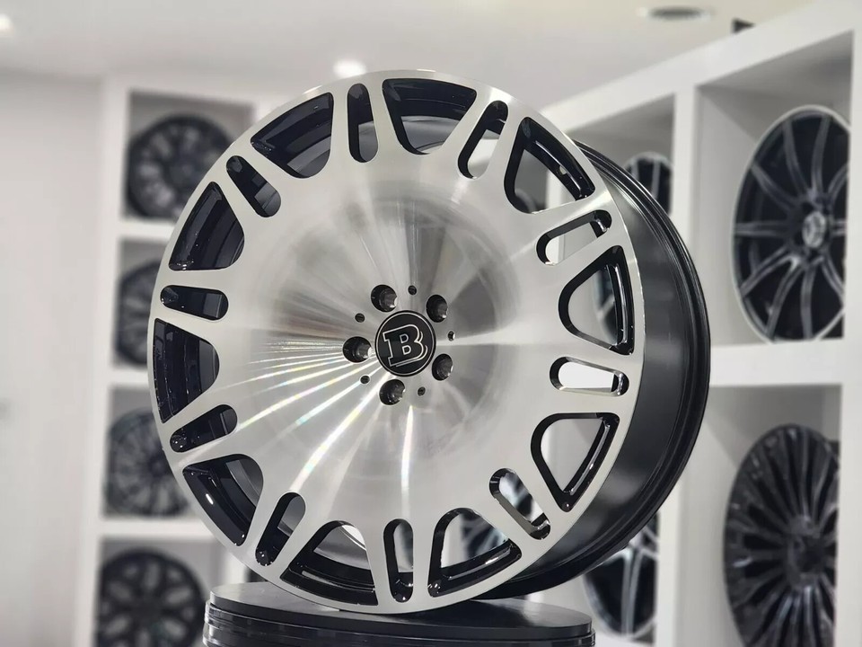 22'' Brabus Style Wheels Tires Brabus S550 Bentley S63 GLS S63 Black ...