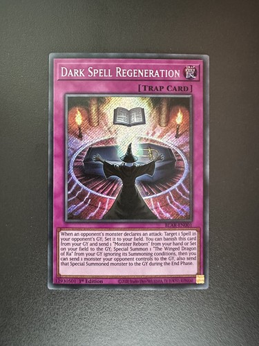 Dark Spell Regeneration BLAR-EN001 Secret Rare 1st Edition NM/M YuGiOh ...