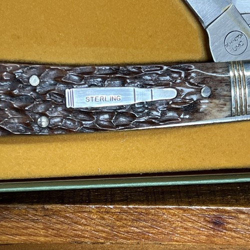 Remington USA Master Guide R1273 Banana Silver Bullet 1995 Pocket Knife ...