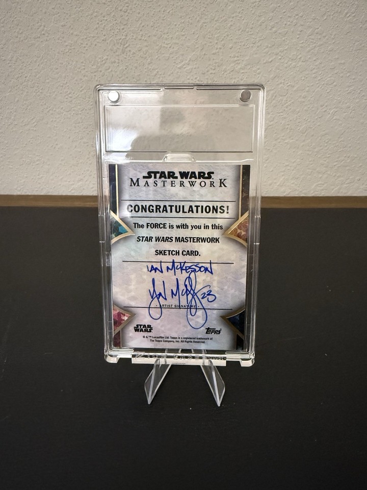 2024 Topps Star Wars Masterwork Sketch Card Asajj Ventress by Ian ...