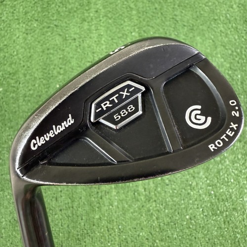 Cleveland RTX 588 Rotex 2.0 Black Gap Wedge 52 Degree Steel Shaft Left ...