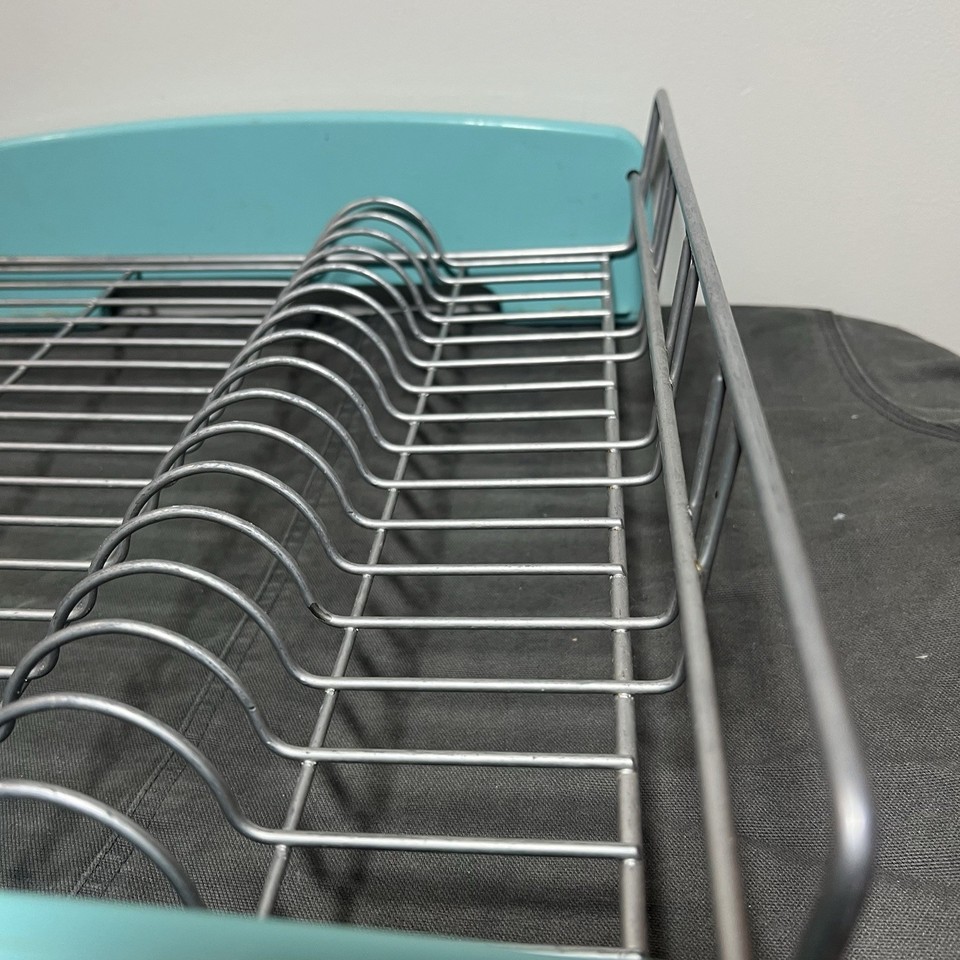 Vintage Kitchenaid Aqua Dish Drying Drainer Rack Turquoise Kitchen ...