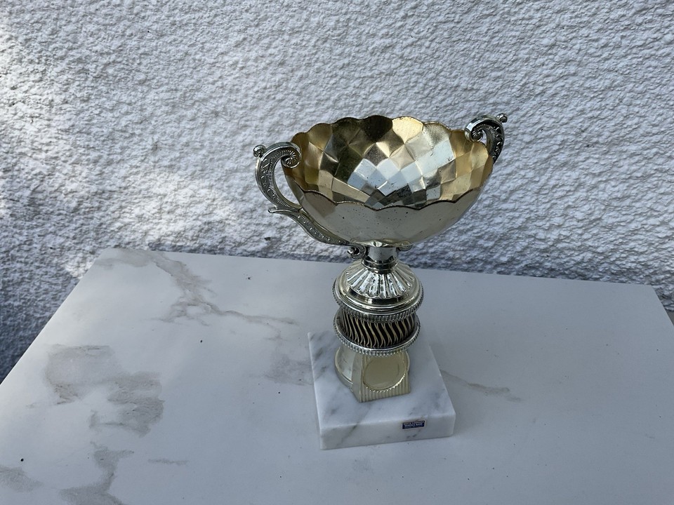 Small Trophy Cup Gold Effect Award Marble Base Presentation Cup | eBay UK