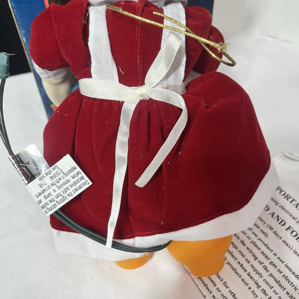 1998 Disney Santas Best Christmas Illuminated Animated Minnie Mouse ...