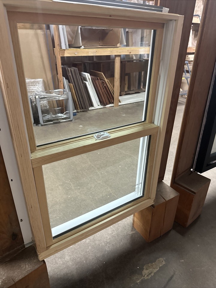 Qty 1 Jeld-Wen Auralast Pine Double Hung Energy Efficient Window 25.375 ...