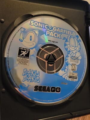 RARE! Sonic & Garfield Pack Sega PC Game Disc Only Baku CD ROM | eBay
