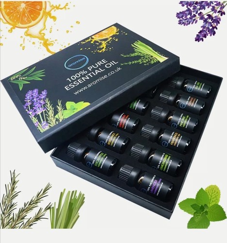 Essential Oils gift set (12 Pack) Aromatherapy Therapeutic Diffuser ...