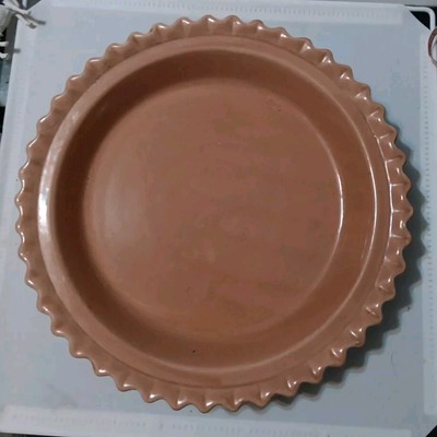 WCL Pottery Vinatege 9" Beige Pie pan/ Baking Dish With Fluted Edges | eBay