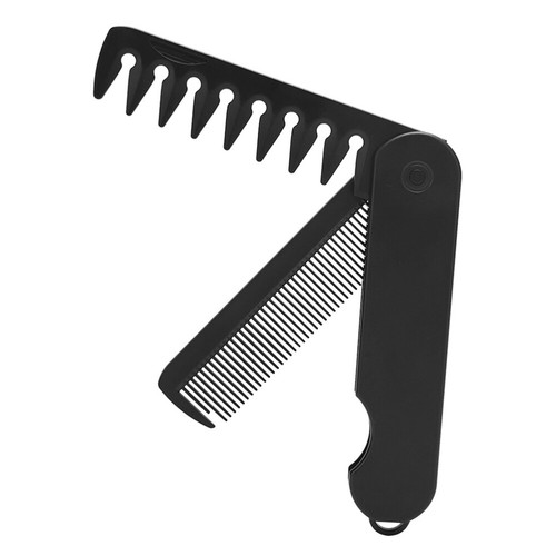 Folding Oil Comb Mens Combs for Hair Man Compact Brush Beard Grooming ...