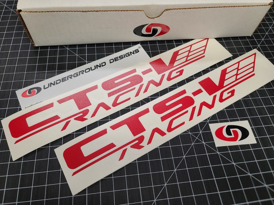 CTS-V Decals (2pk) Racing Fender Stickers For Supercharged Cadillac ...