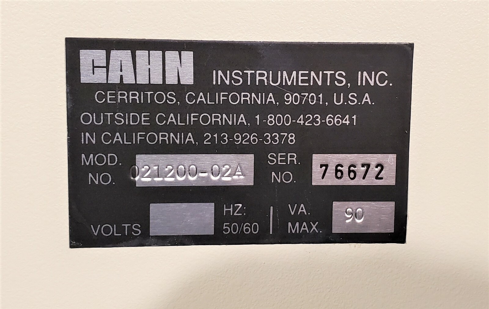 CAHN DCA-312 DYNAMIC CONTACT ANGLE ANALYZER 021200-02A | eBay
