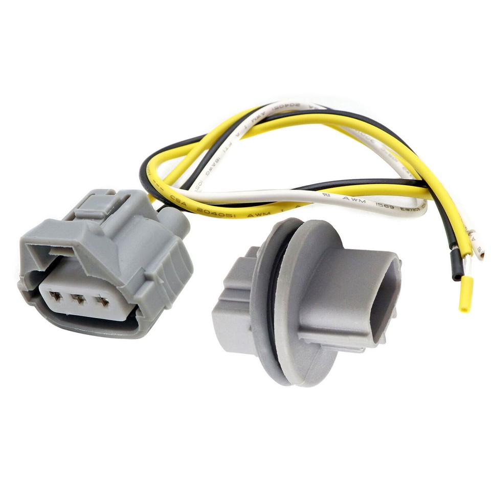 Front Turn Signal Light Connector Plug Harness & Bulb Socket For Toyota ...