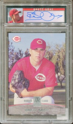PSA 9 2001 Topps Reserve Uncirculated Brett Gray /1500 #126 Cincinnati ...