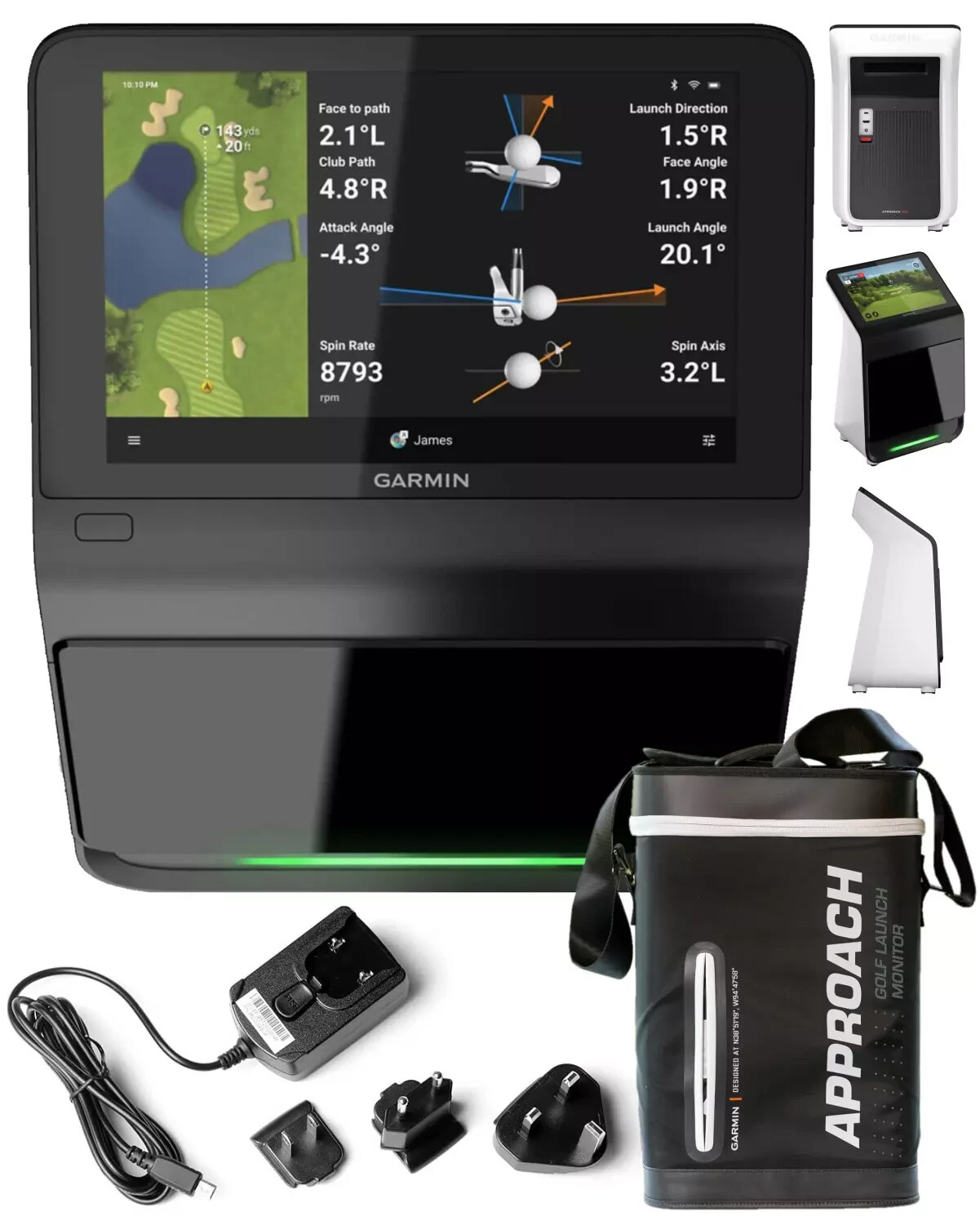 NEW 2025 Garmin Approach R50 Premium Golf Launch Monitor and Simulator ...