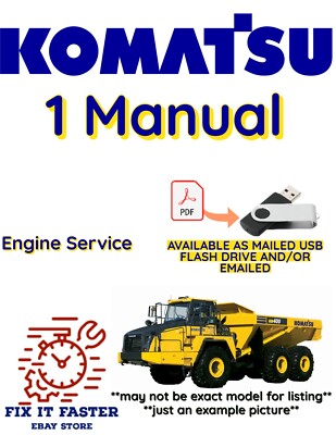 KOMATSU HM400-3R ARTICULATED DUMP TRUCK ENGINE REPAIR SHOP MANUAL PDF ...