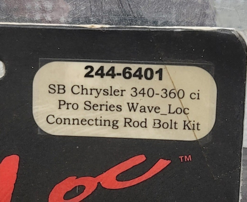 244-6401 ARP Rod Bolt Kit CHRYSLER 318 340 360 WEDGE & 318 360 MAGNUM ...