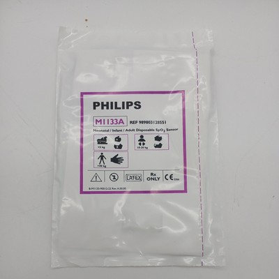Philips, (M1133A) Neonatal/Infant/Adult Disposable SpO2 Sensor | eBay