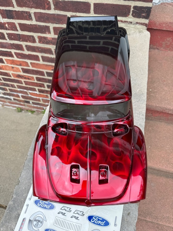 CUSTOM PAINTED RC BODY, XMAXX, X-MAXX, X MAXX, CANDY CHROME FLAMES | eBay