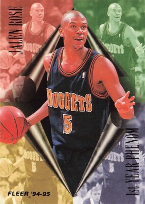 Jalen Rose Rookie 1st Year Phenom Fleer 1994 Basketball Card #9 | eBay