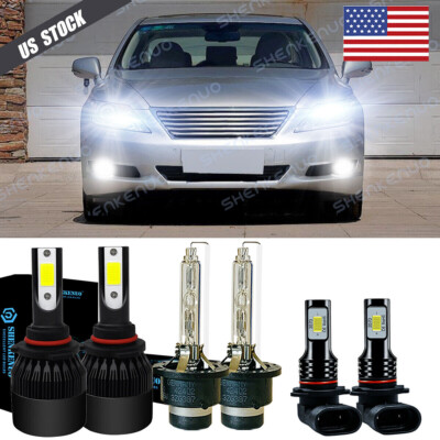 For Lexus LS460 2007-2012 -LED HID Headlight High&Low Beam + Fog Light ...
