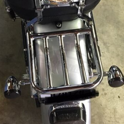 Detachable Rear Backrest Luggage Rack For Harley Heritage Softail Dyna ...