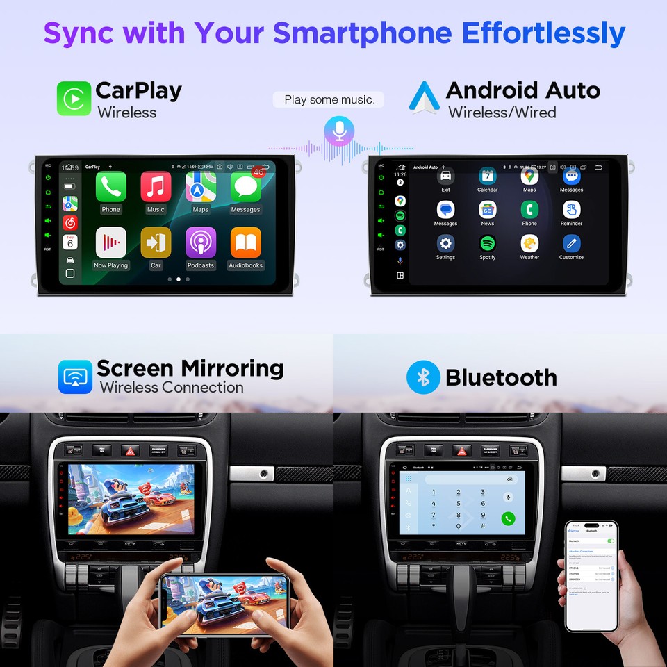9" Android 14 Car Stereo Radio 256GB 8Core WiFi HDMI DTS DSP For ...