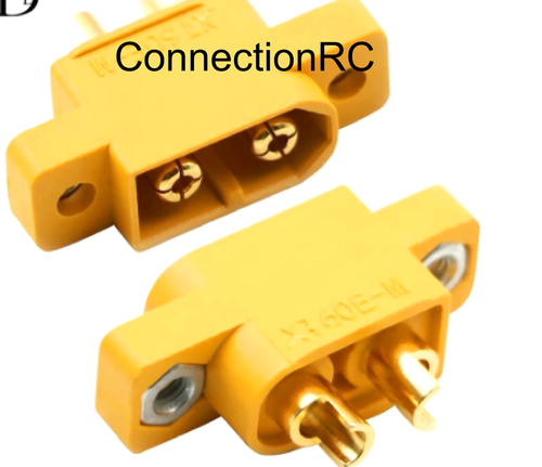 XT60 Male Mountable Connector Black or Yellow | eBay Australia