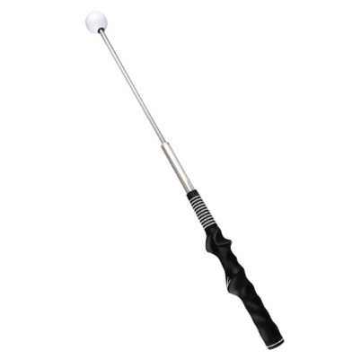 Metal Golf Swing Training Aid Rod Telescopic Swing Rod Anti-slip Warm ...