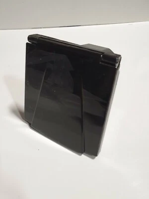 240v BLACK Mains Hook Up Inlet Socket | Grelly UK