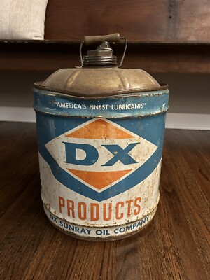 DX 5 Gallon Vintage Sunray Oil Company Can; America's Finest Tulsa, OK ...