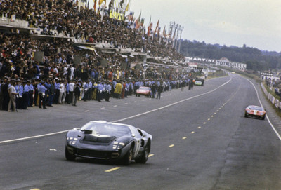 Graham Hill Brian Muir Alan Mann Racing Ltd Ford Mk II 1966 Old Photo ...
