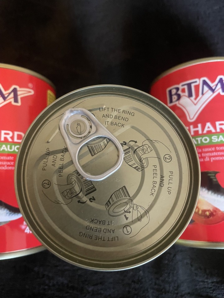 3 cans of PILCHARDS IN TOMATO SAUCE, 3 tins x 425g=1275g .Free P&P ...