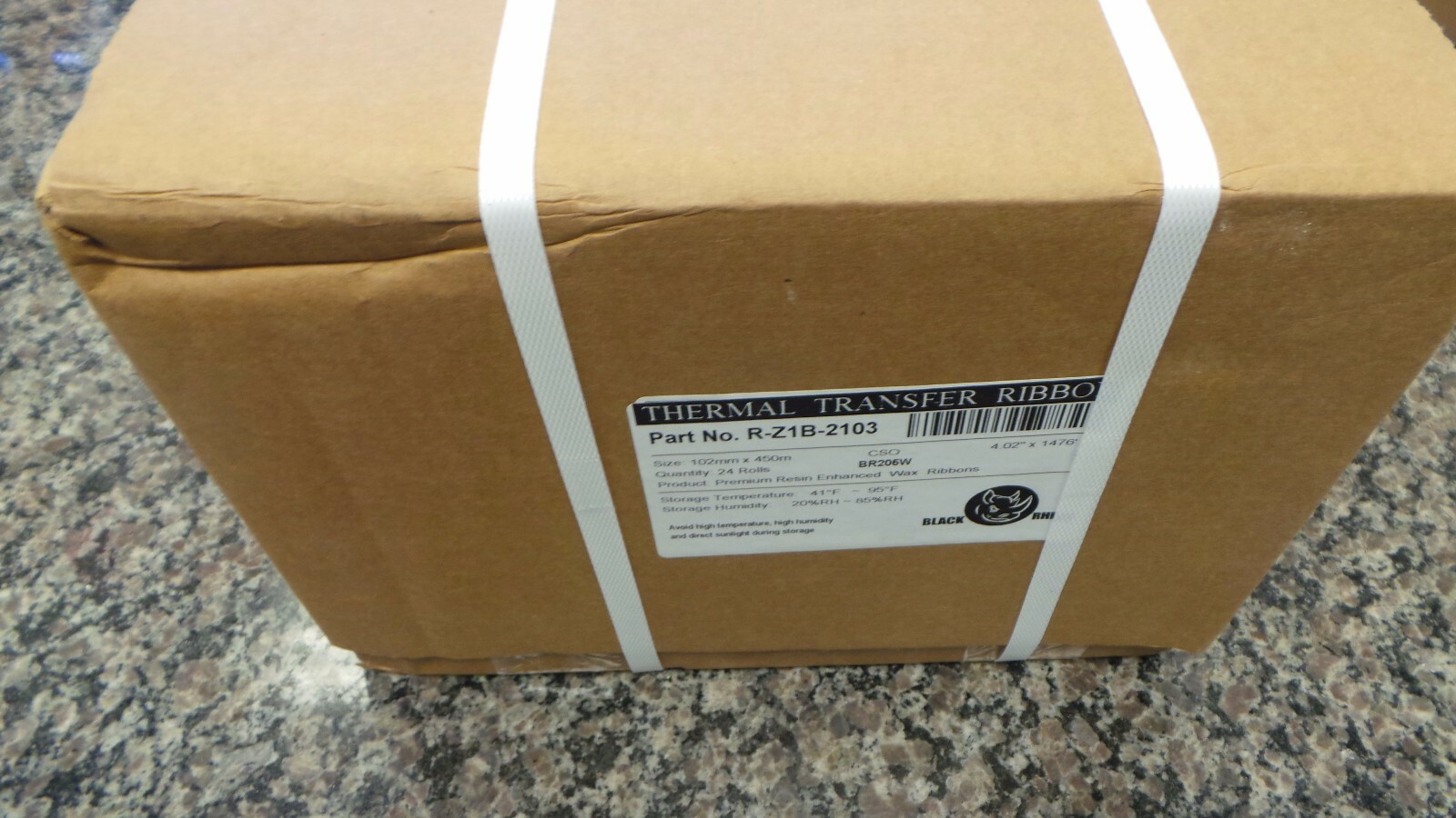 24 ROLLS ZEBRA TR4085plus 18100618 THERMAL TRANSFER RIBBON 4"x1476 ...