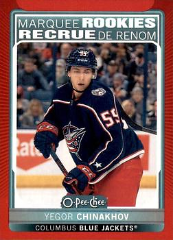 2021-22 O-Pee-Chee Red #628 Yegor Chinakhov Rookie Columbus Blue ...