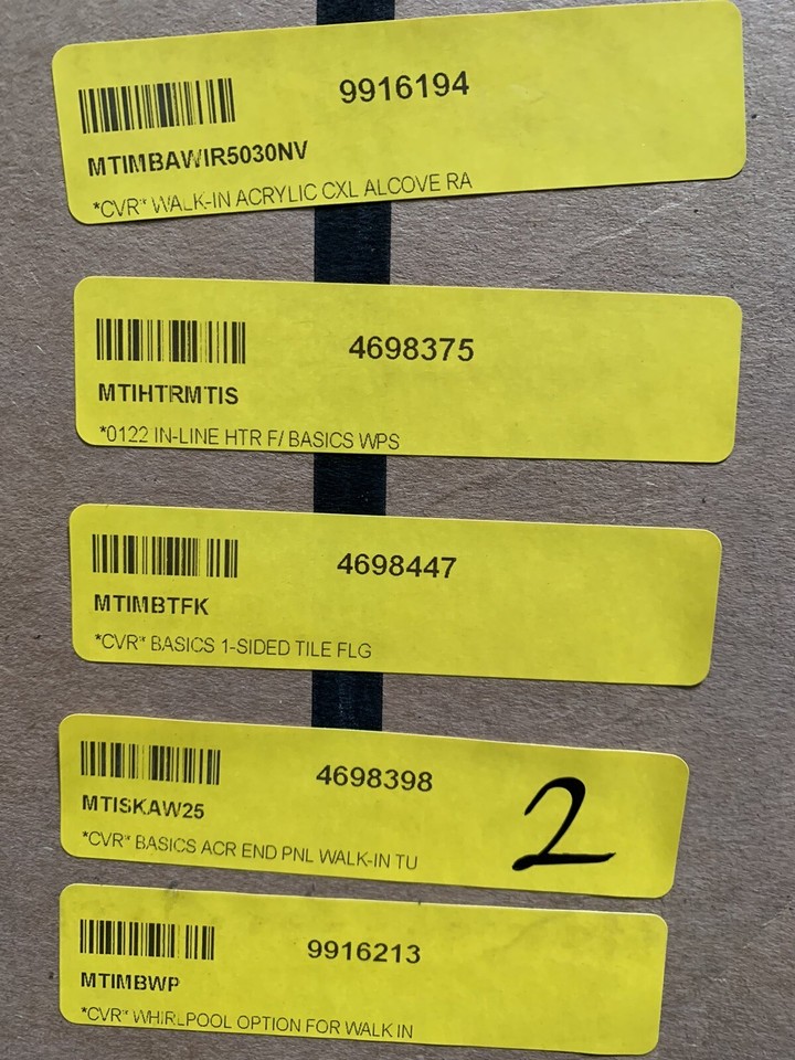 MTI MBAWIR5030NV Walk-In Tub - White | eBay