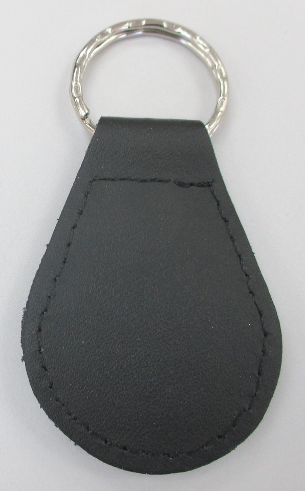 White Corvette Crossed Flags Leather #3263 Chrome Key Ring 1957 1958 ...