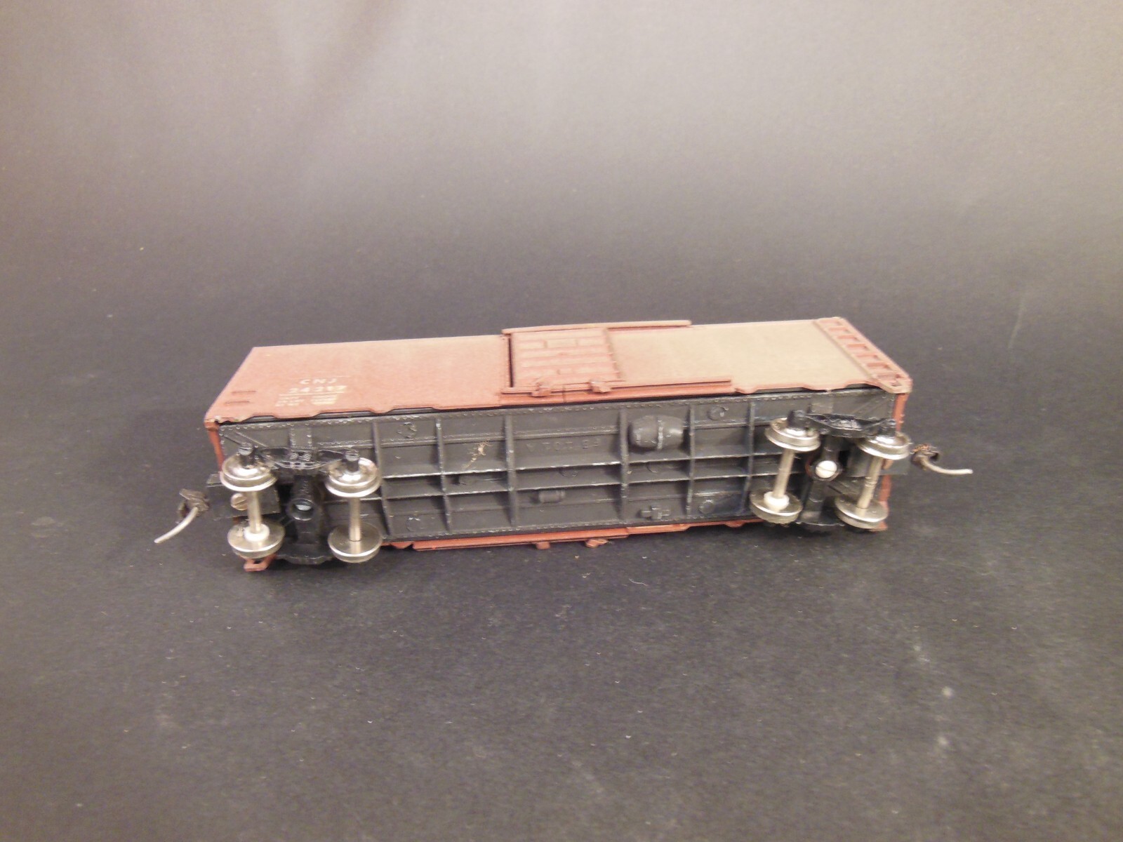 HO SCALE CNJ 24217 CUSTOM DECORATED 40' BOX CAR WEATHERED | eBay