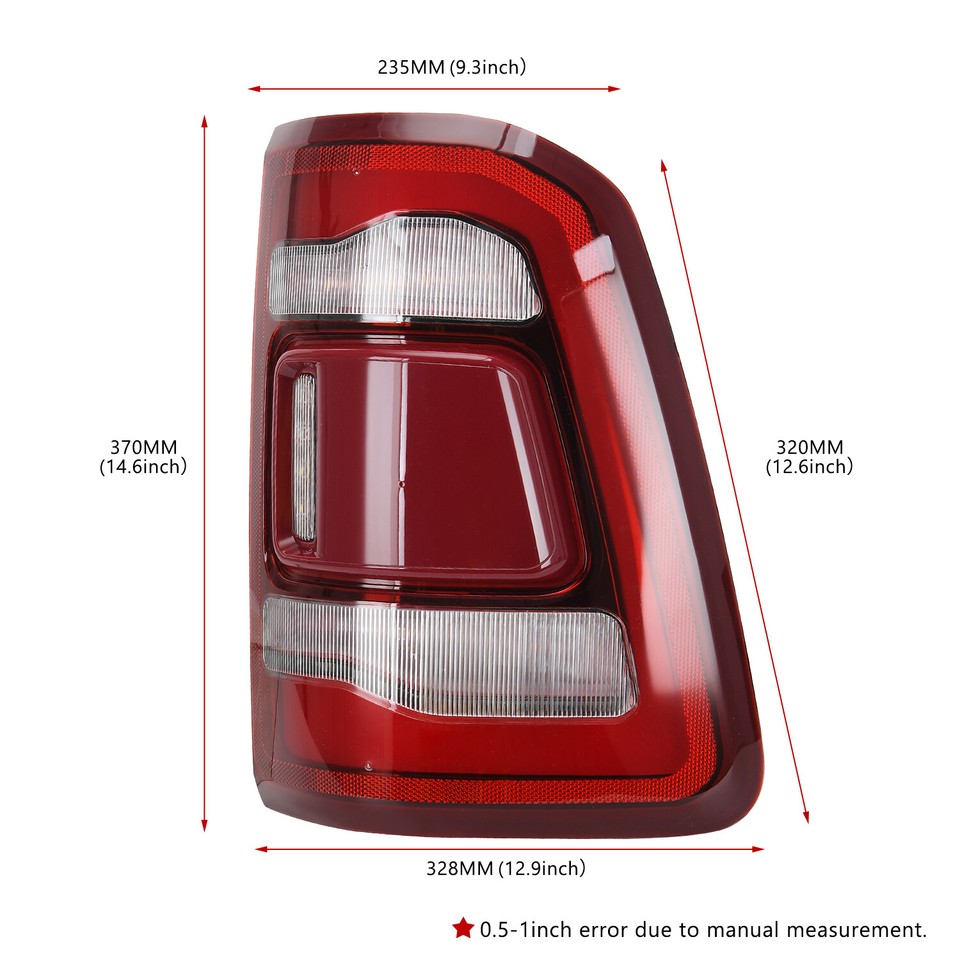 For 19-20-21-22-23 Dodge Ram 1500 Tail Light Blind Spot Right RH OEM ...